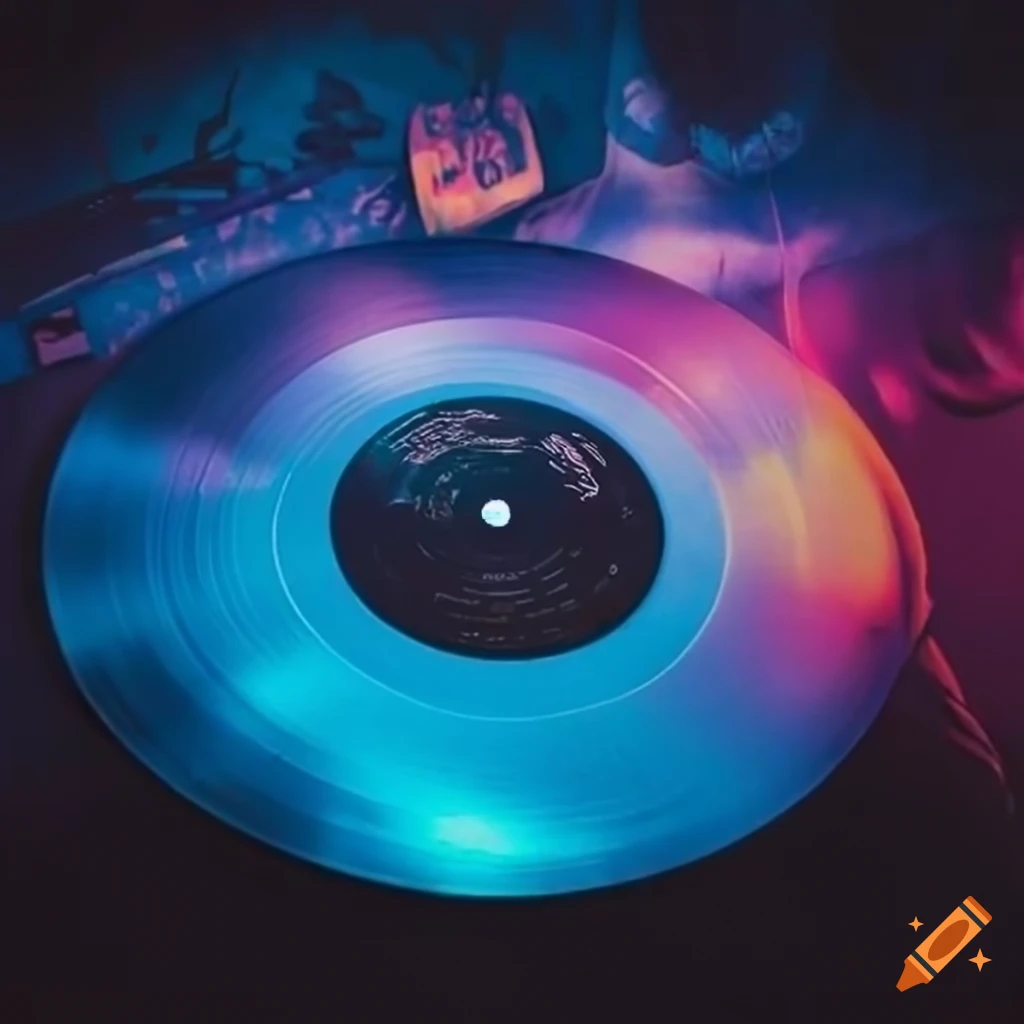 Tearout dubstep music cover on vinyl record on Craiyon