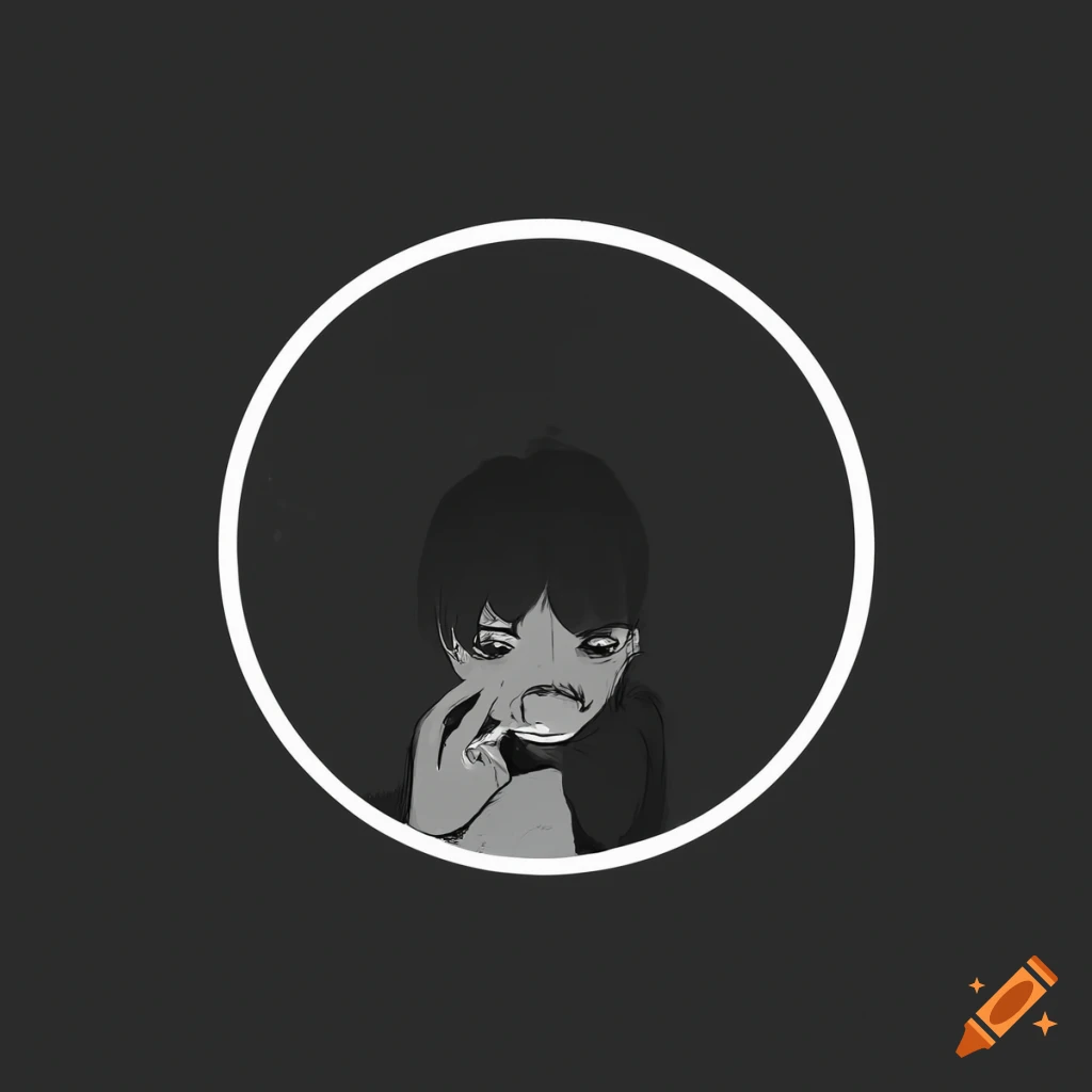 Minimalist black and white album cover design for an alternative lofi ...