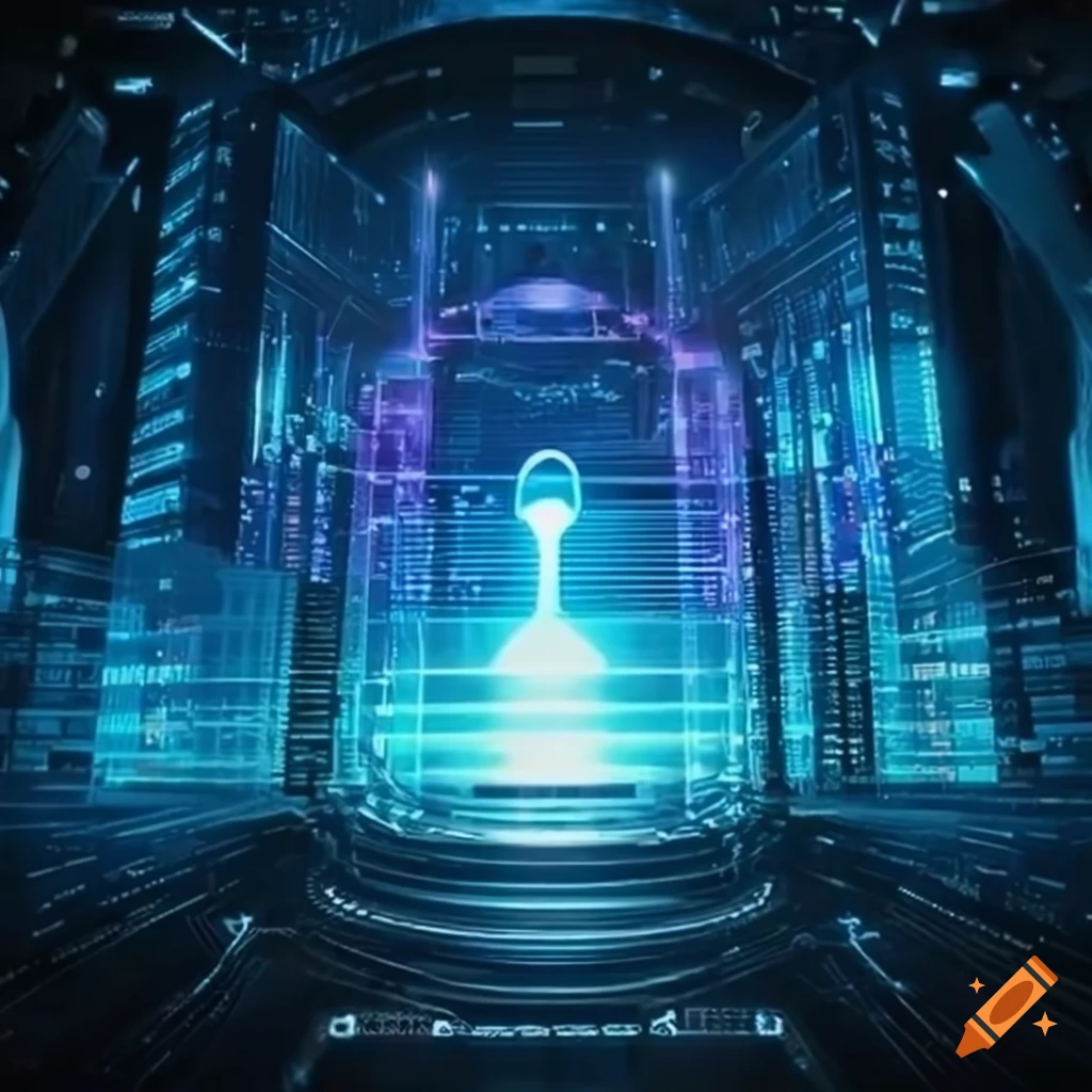 Cyber security server landscape on Craiyon