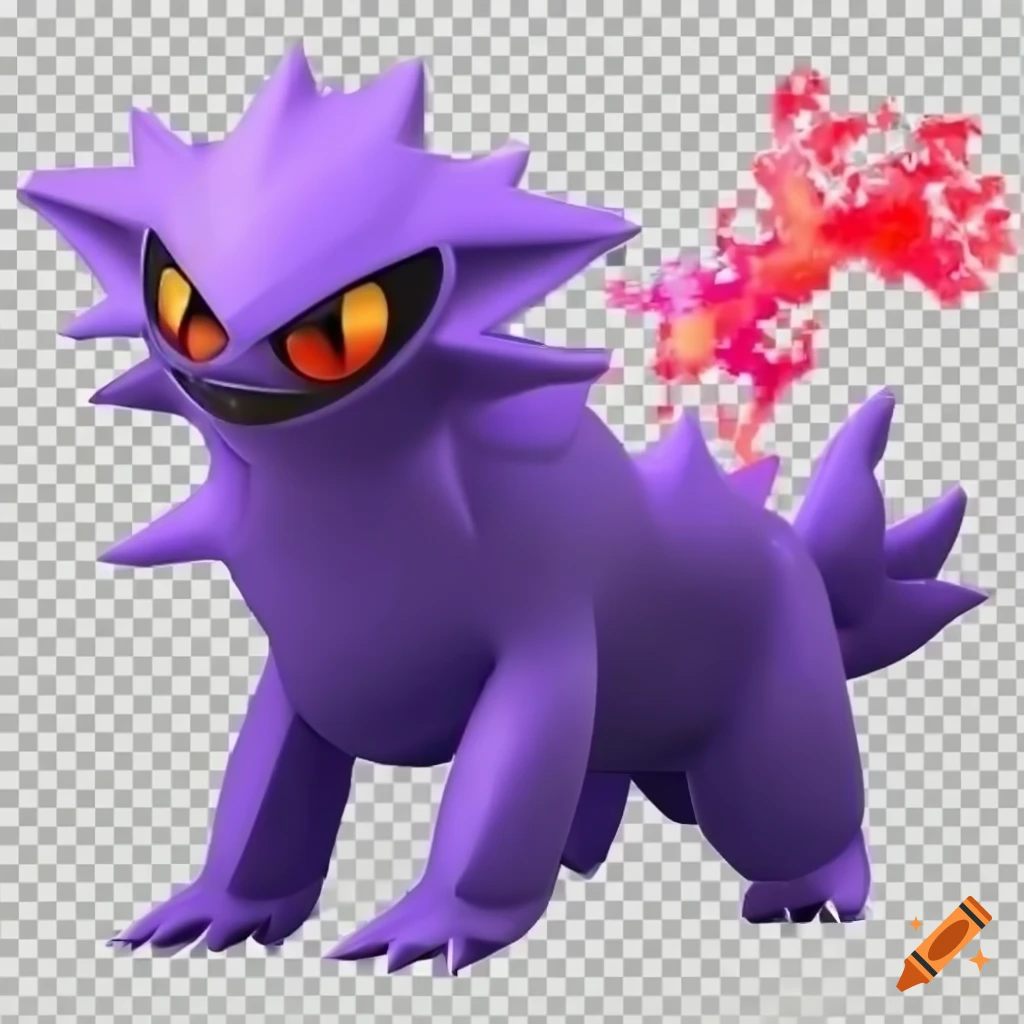 Custom fire & Ghost-type Pokemon sphinx with fire tail and long teeth ...