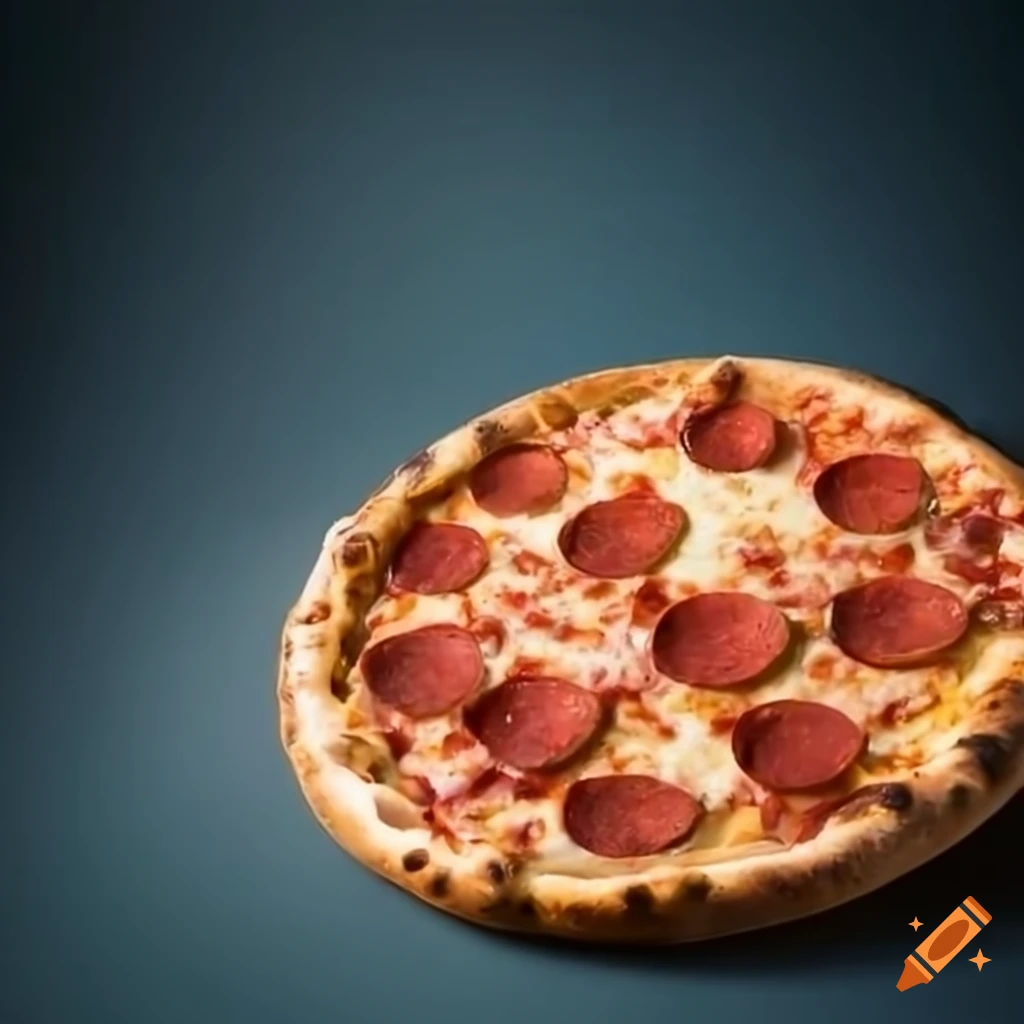 Pepperoni pizza on Craiyon