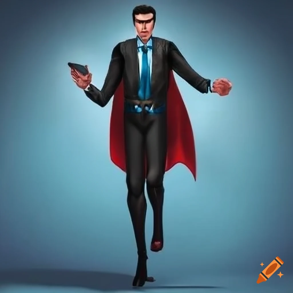 Office man superhero on Craiyon