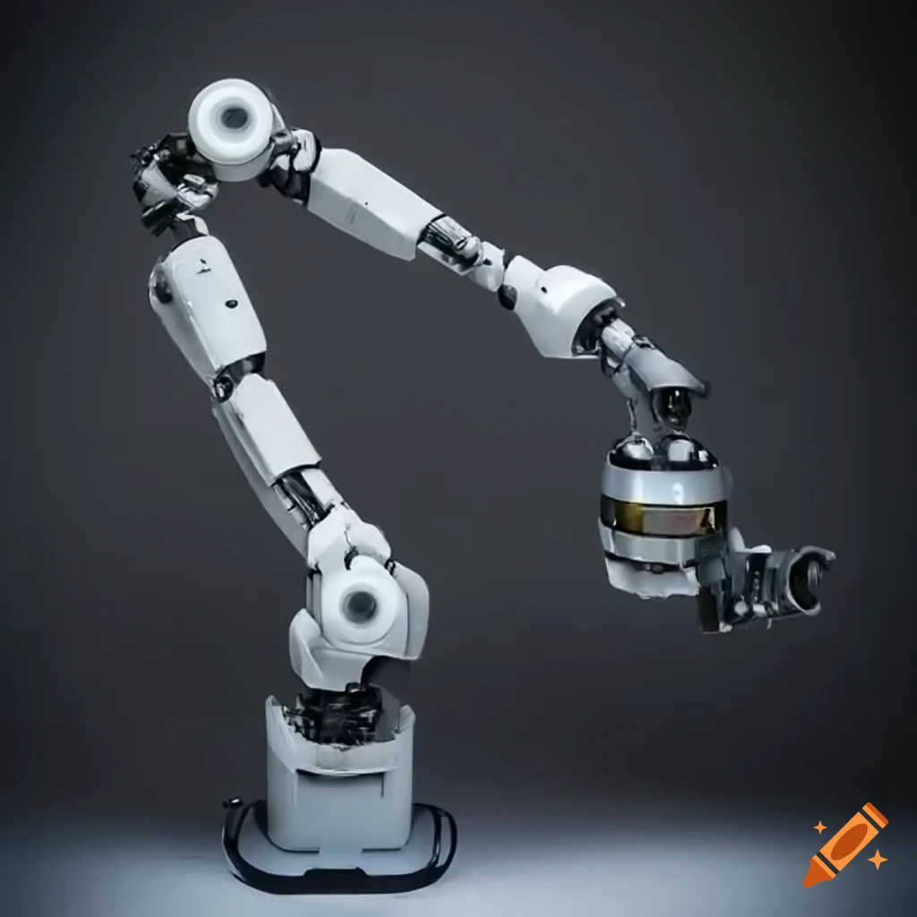 Robot arm on Craiyon