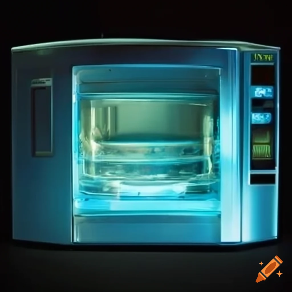 Flash freezer futuristic microwave cooling down on Craiyon