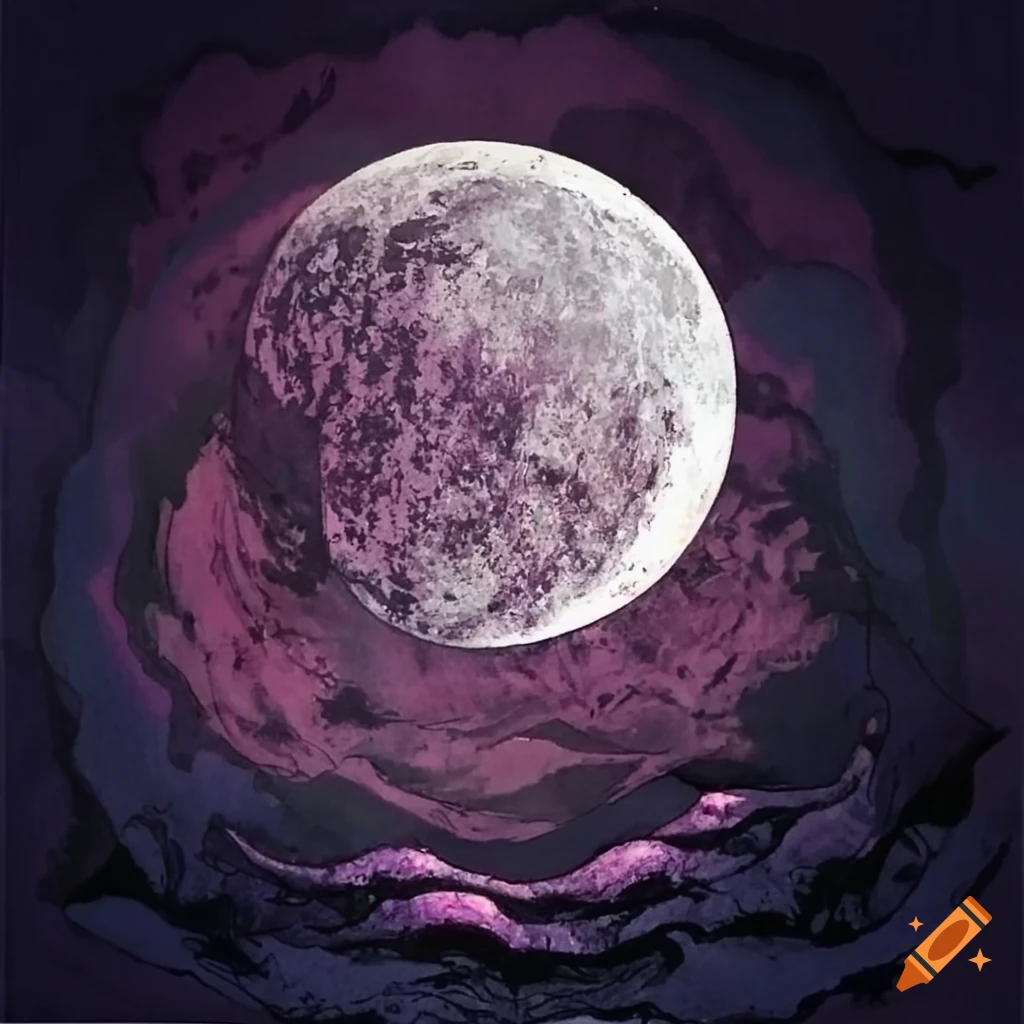 Penumbra ink moon on Craiyon