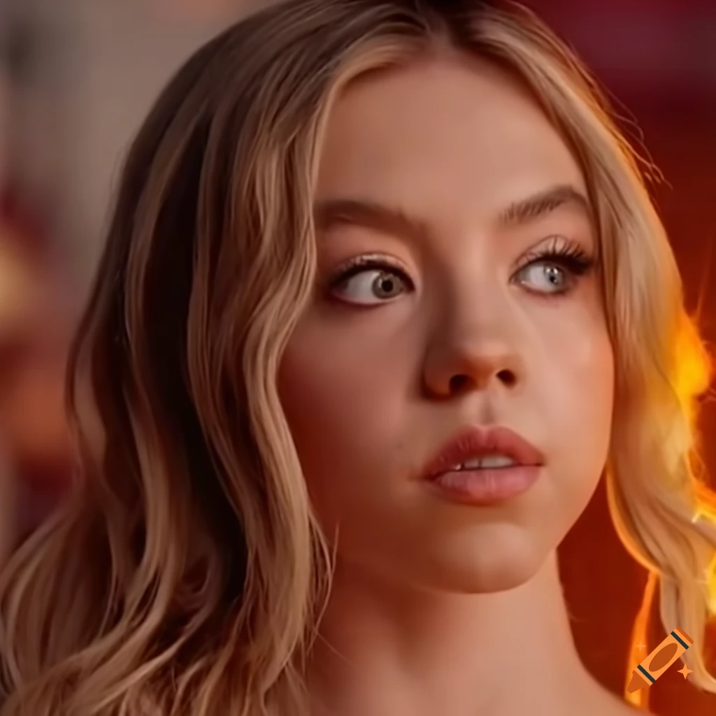 Sydney sweeney on spring break movie on Craiyon
