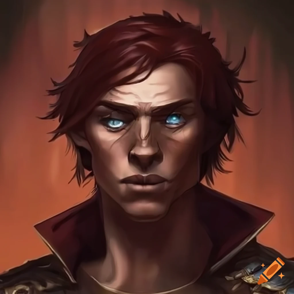 Mysterious male rogue character from dungeons and dragons on Craiyon