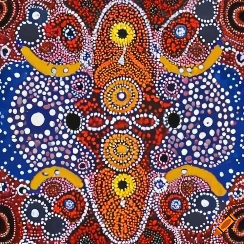 30th anniversary covenant aboriginal dot painting celebration on Craiyon