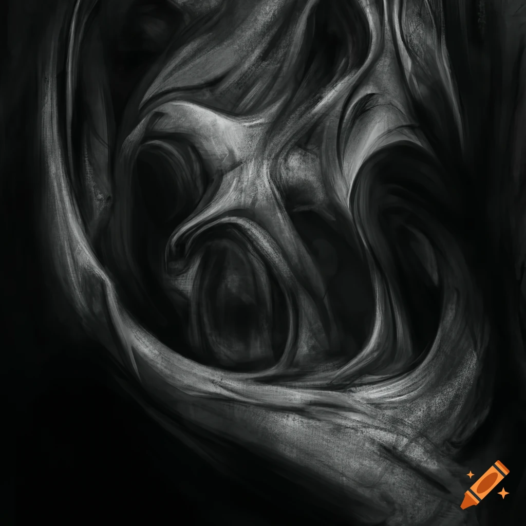 Hyper detailed abstract sketch representing rage and passion in ...