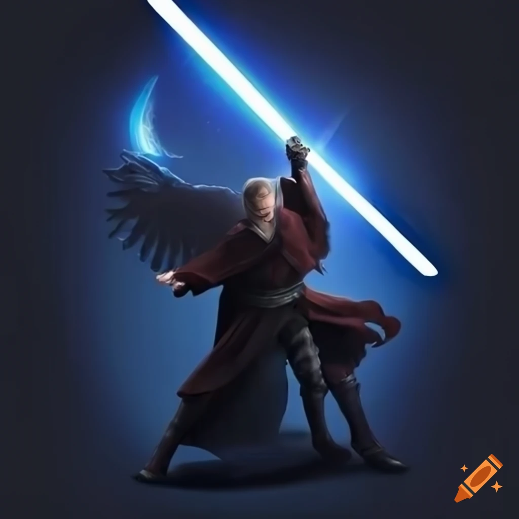 Epic battle between Obi Wan Kenobi and Arcangel Gabriel fusion with ...