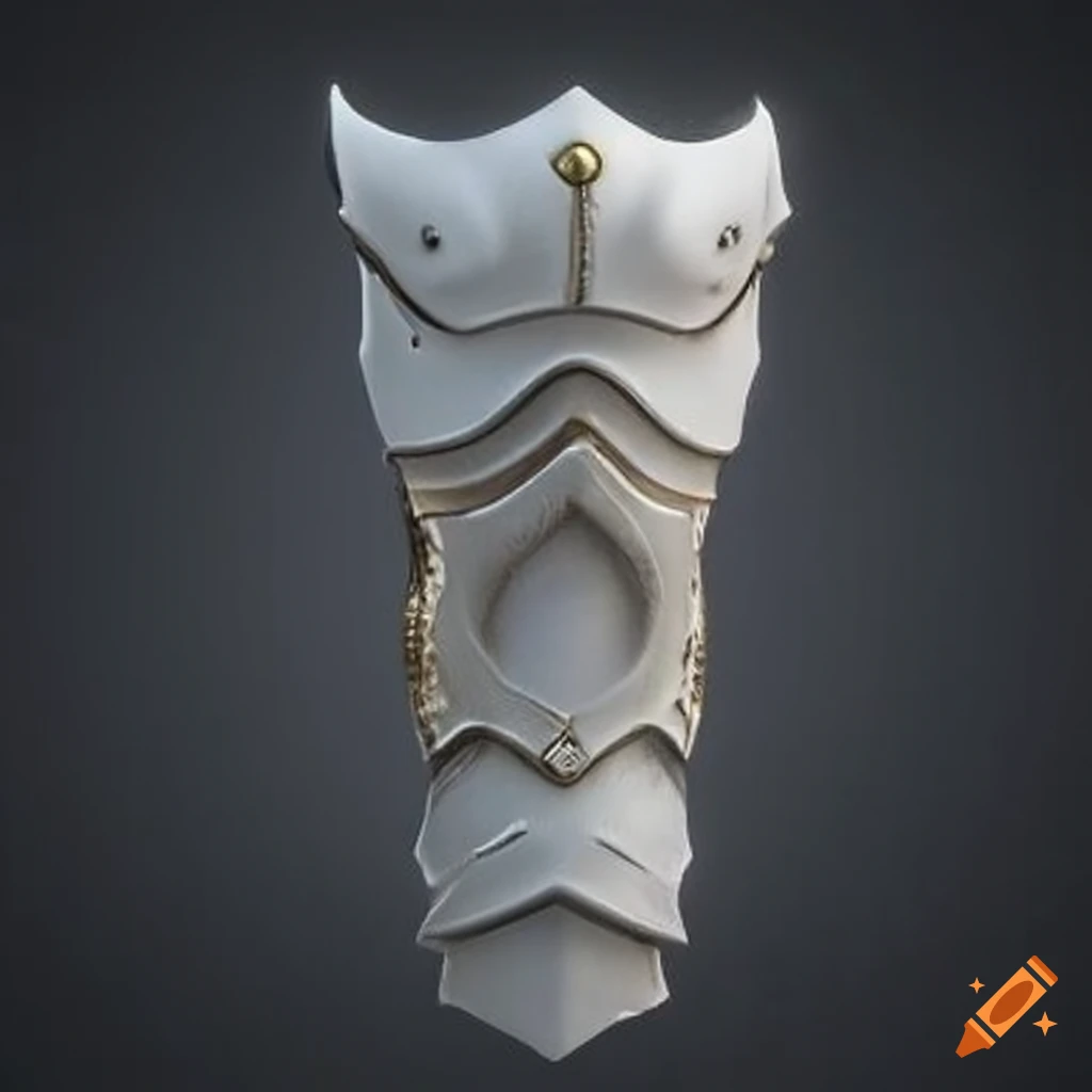 Fantasy white small simple gauntlet on Craiyon