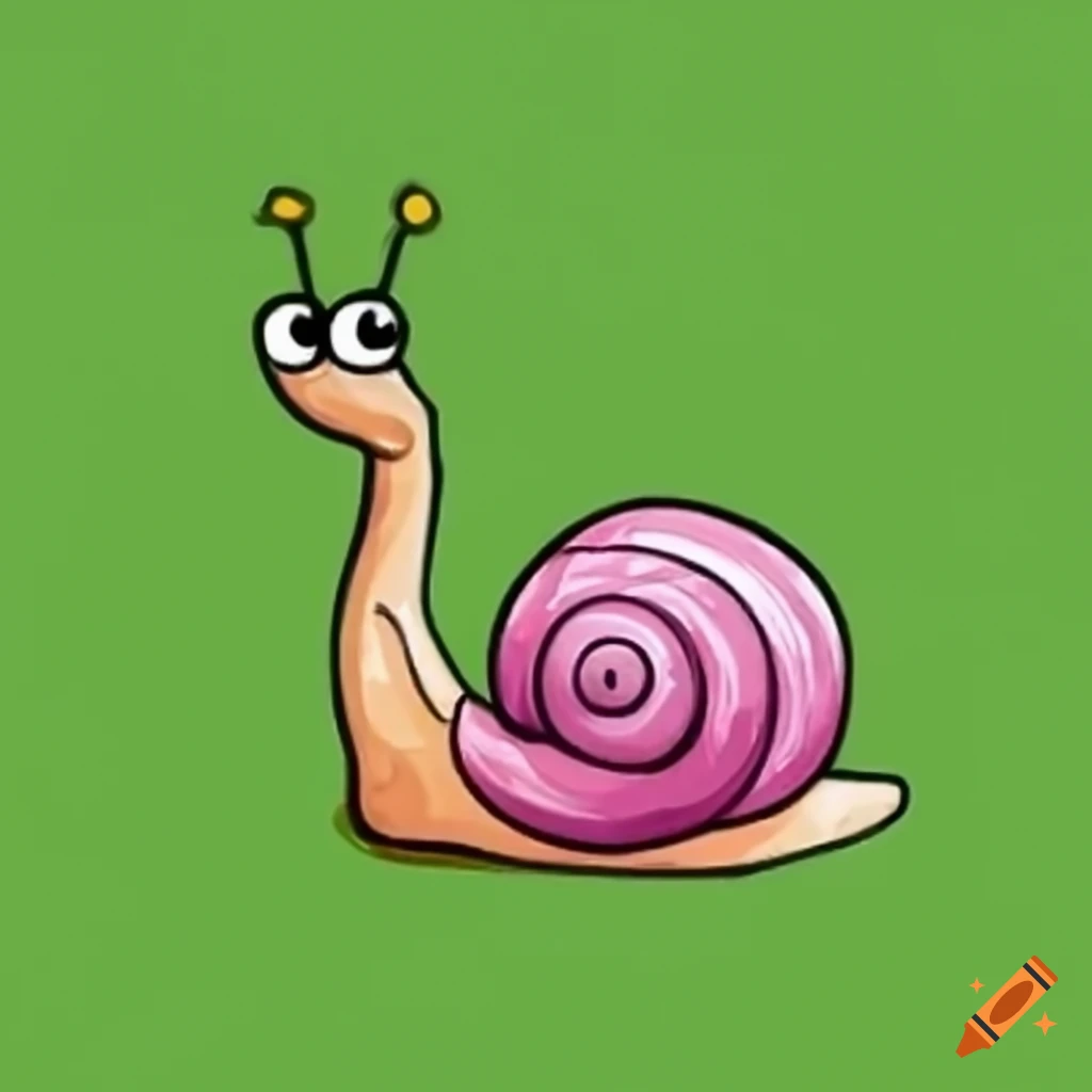 Funny snail on Craiyon