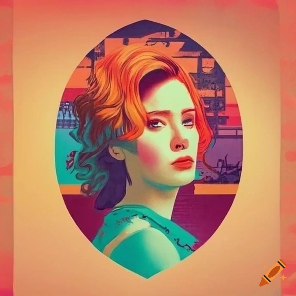 Stunning vintage travel poster with intricate details on Craiyon