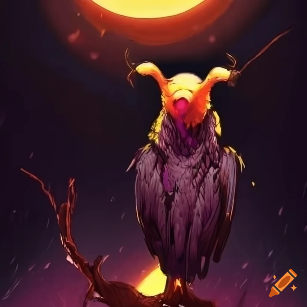 Miros vulture from rainworld on Craiyon