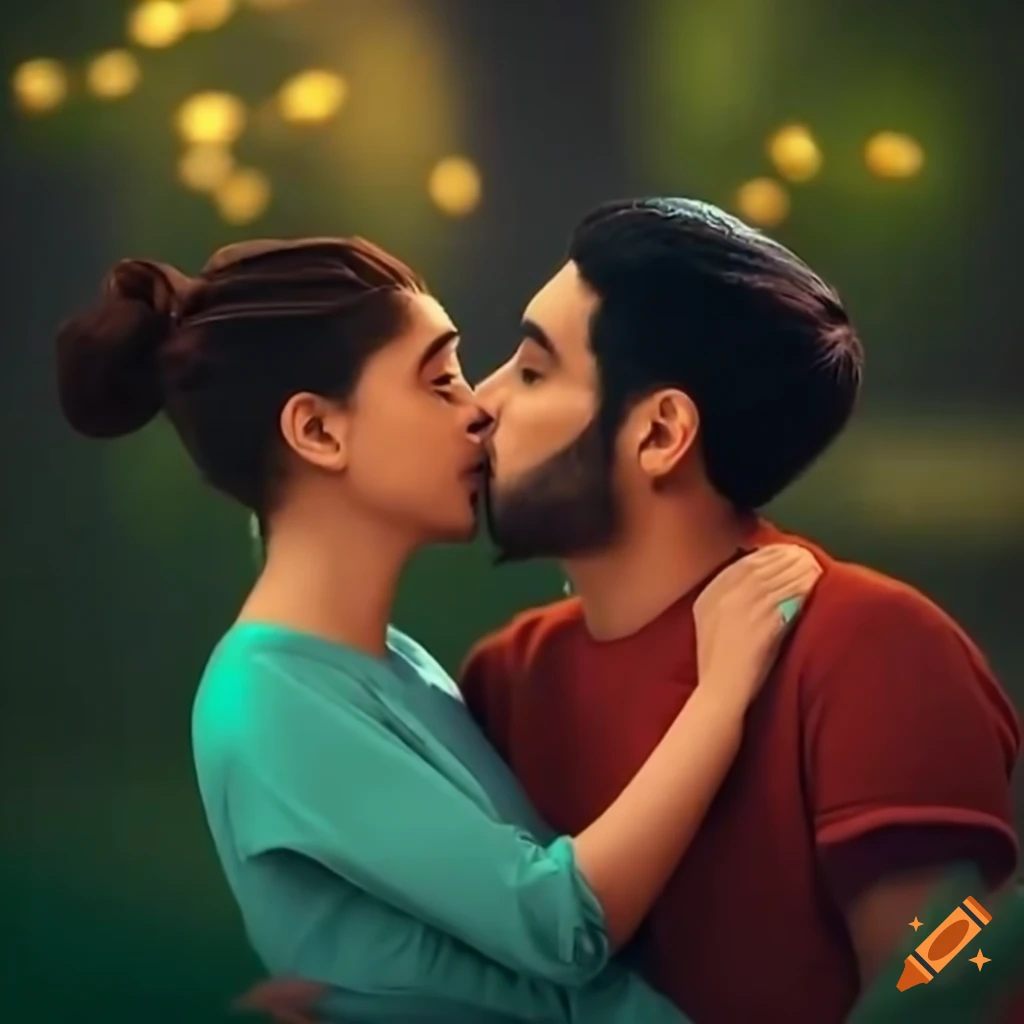 Heartwarming scene of love between mohammad and elham on Craiyon