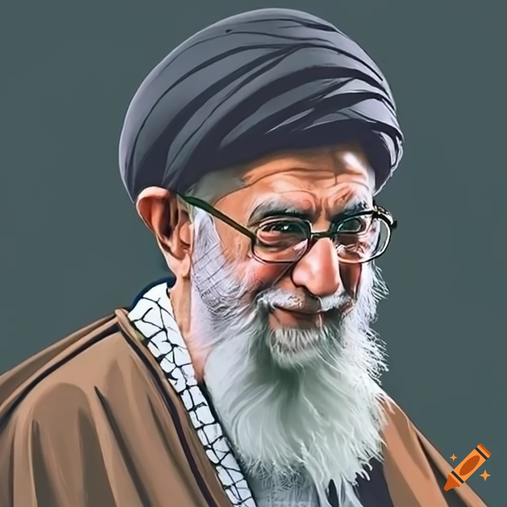 Side view of ali khamenei on Craiyon