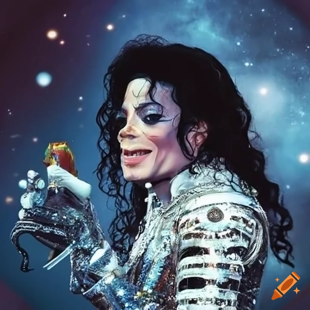 Michael Jackson In A Space Themed Artwork On Craiyon