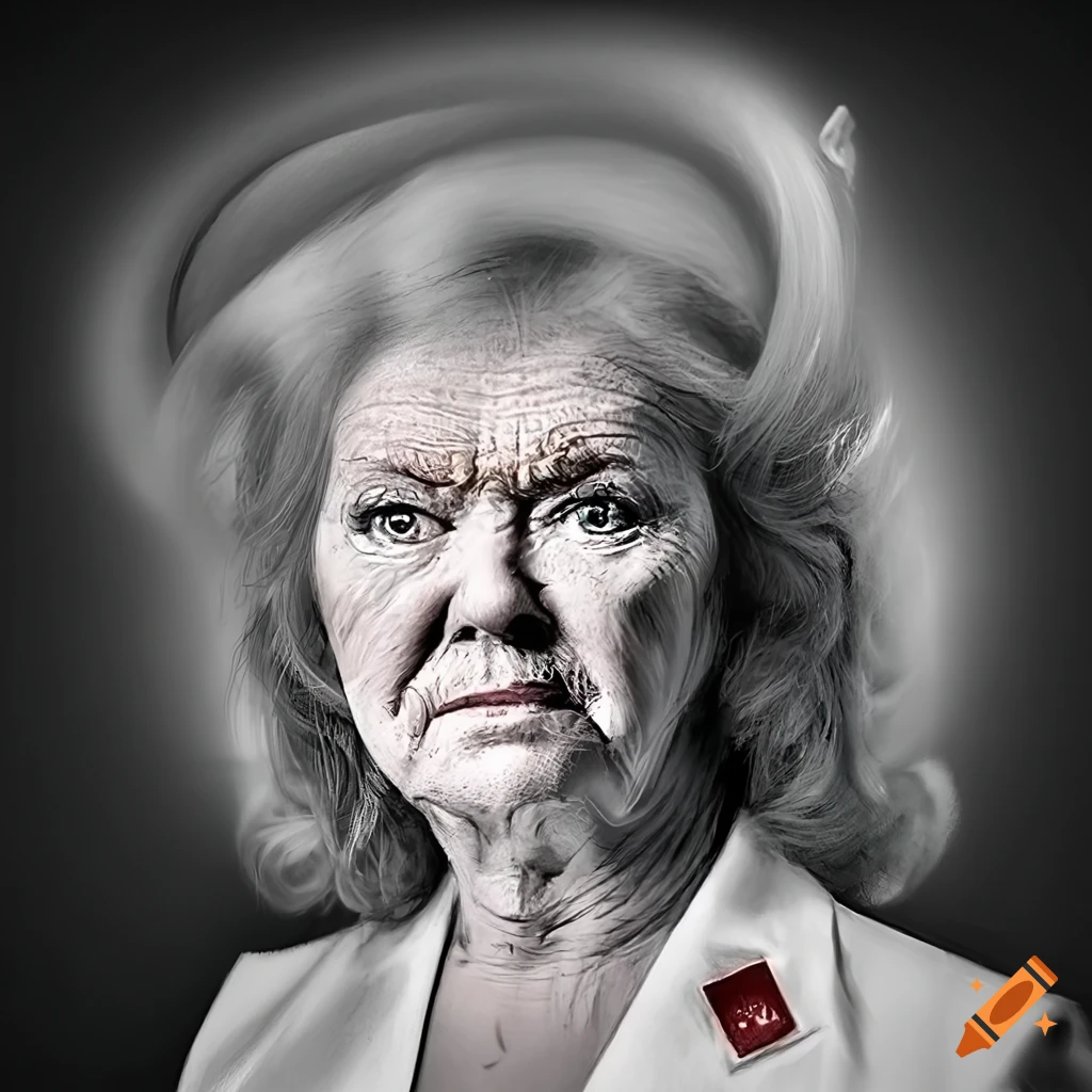 Portrayal of an angry character with a 50s hairdo inspired by Nurse ...