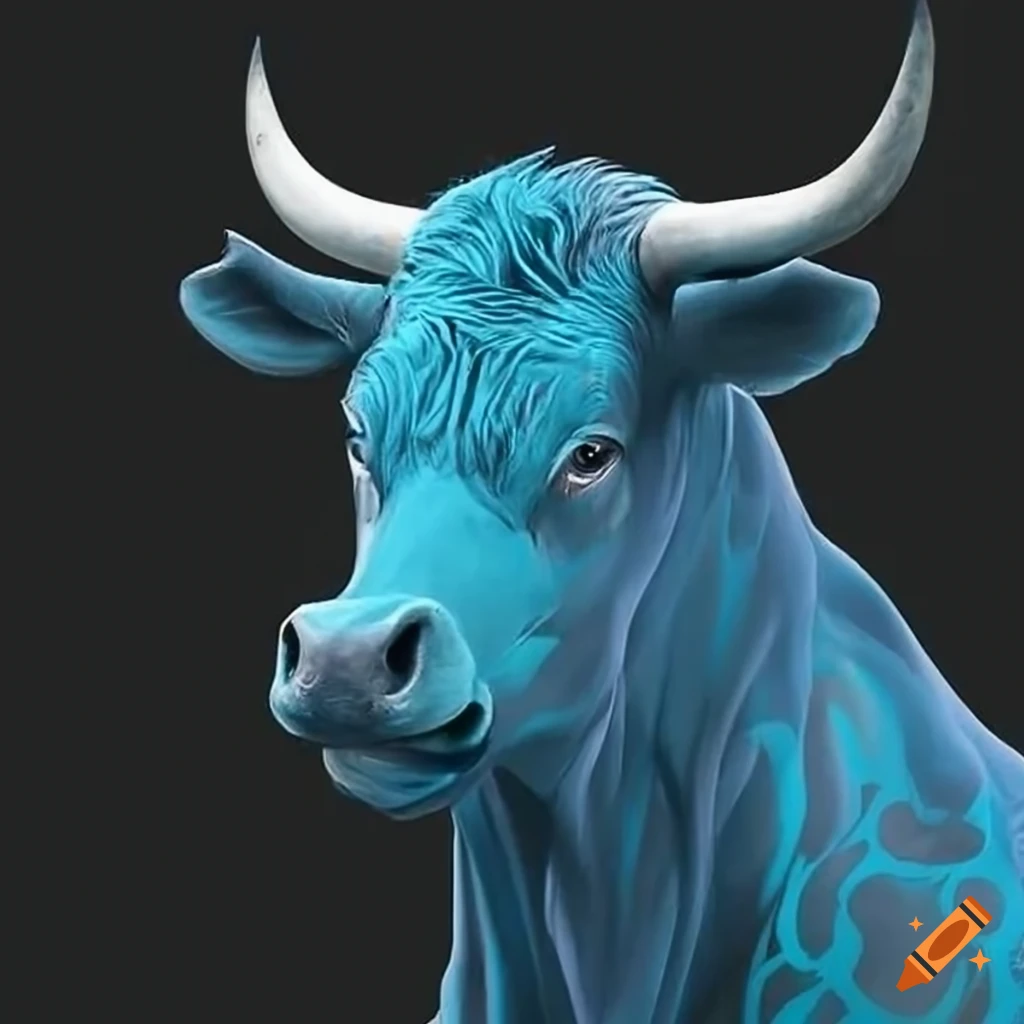 Blue bull on Craiyon