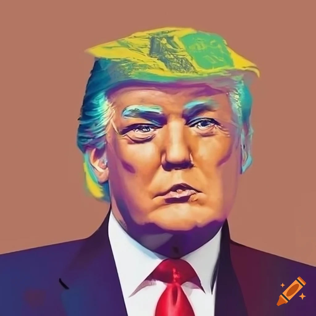 Unique pop art style of donald trump as elvis presley on Craiyon