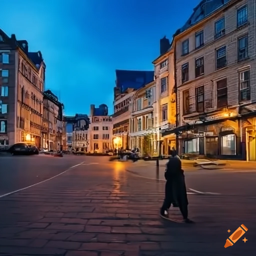 High definition modern town view on Craiyon