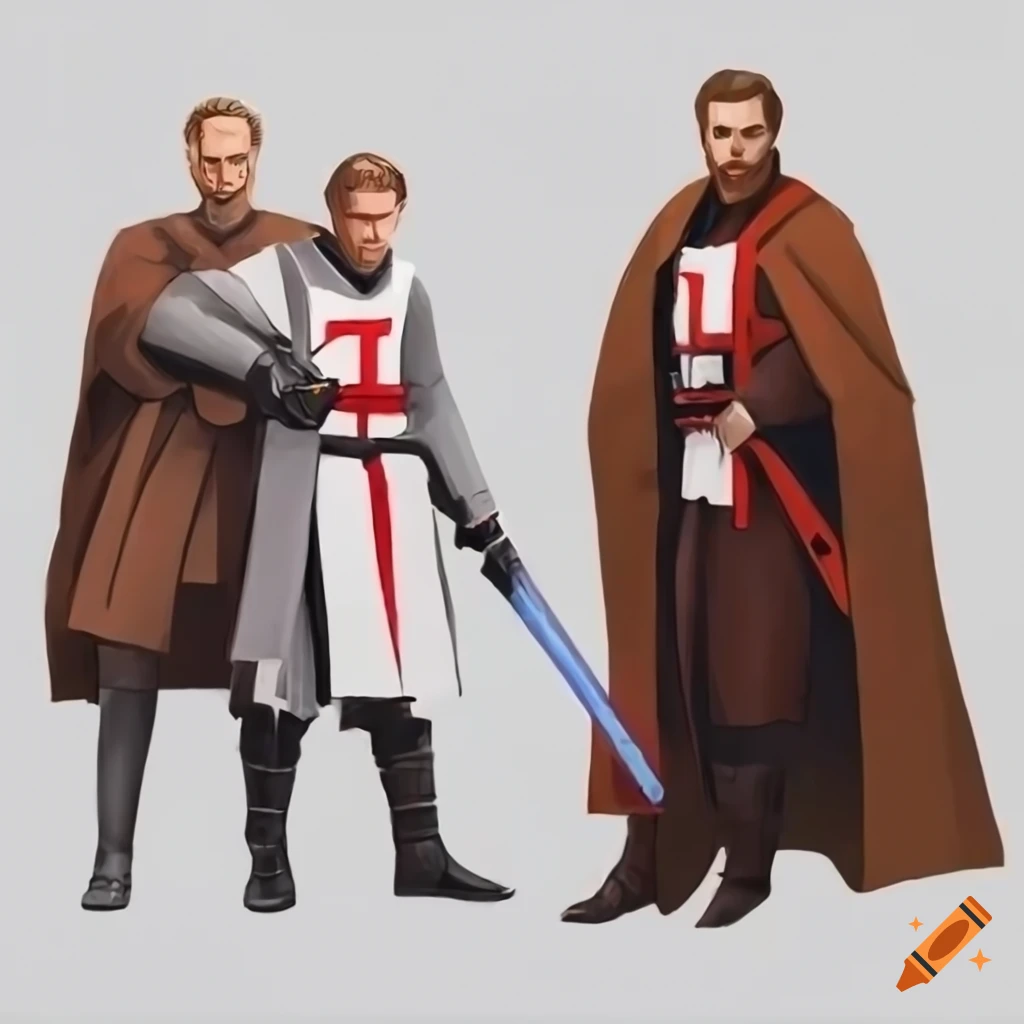 Epic battle between obi wan kenobi as a templar knight and gambit with ...