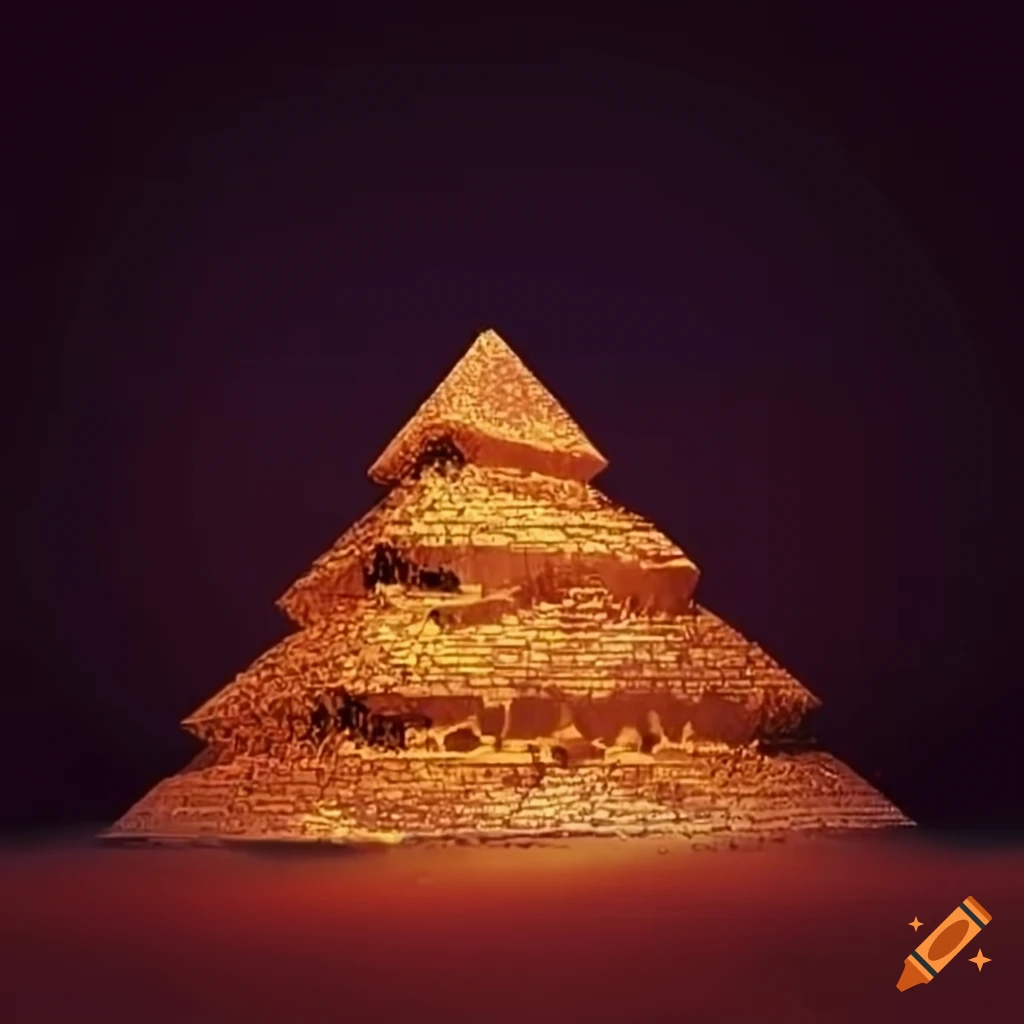 Stars with pyramid on Craiyon