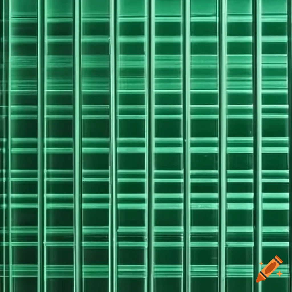 Matrix-style green metal construction grid on Craiyon