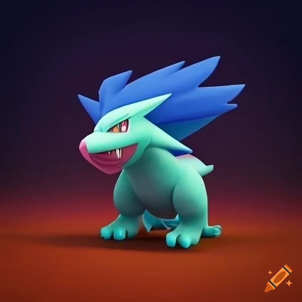 Custom fire & ghost-type pokemon sphinx with fiery tail and long teeth ...