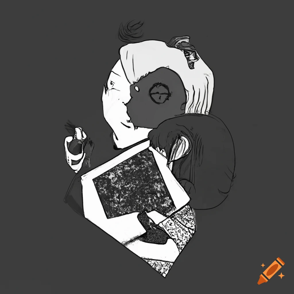 Minimalist black and white album cover design for an alternative lofi ...