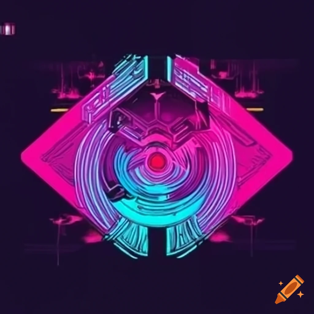 Cyberpunk symbol on Craiyon