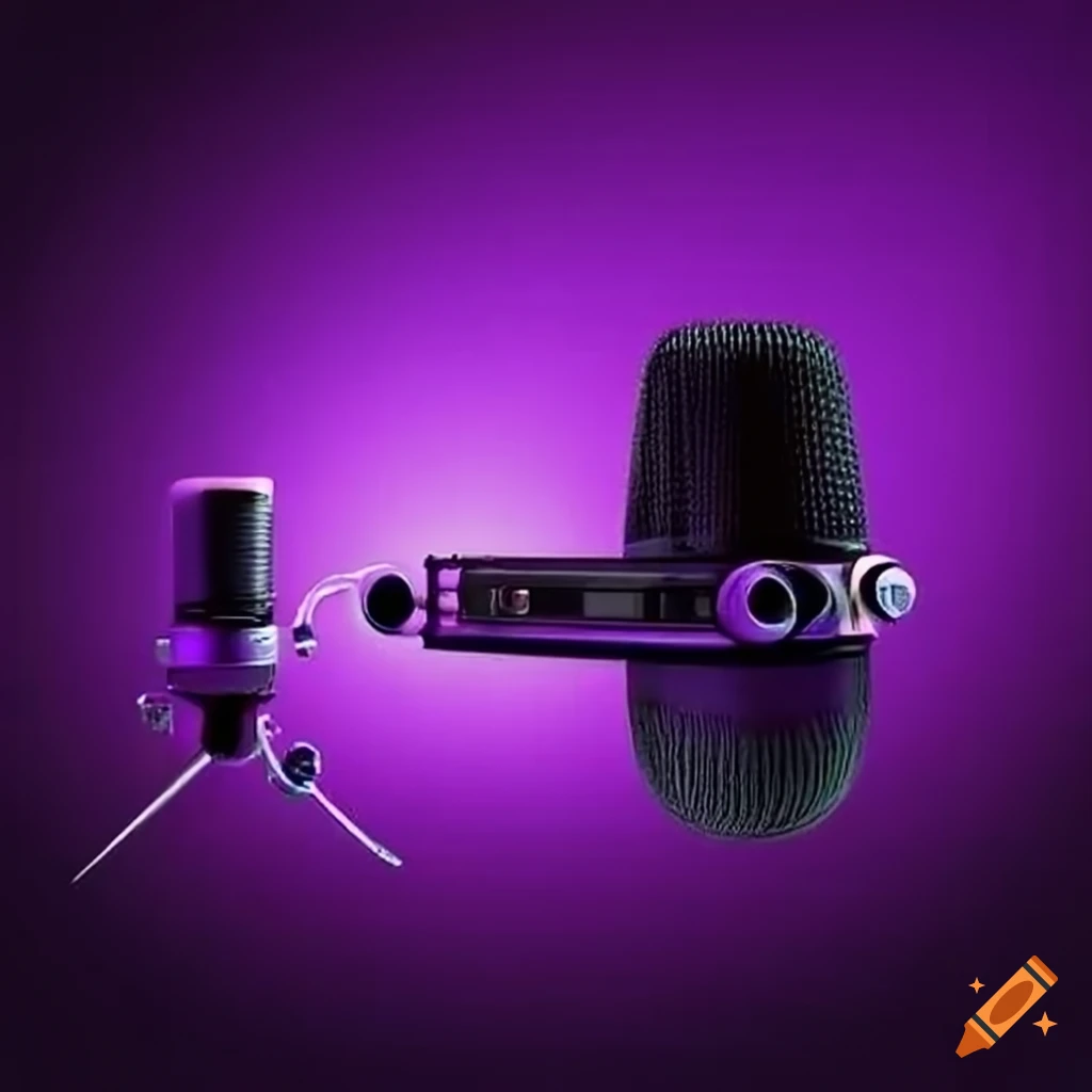 Purple sound recording on Craiyon