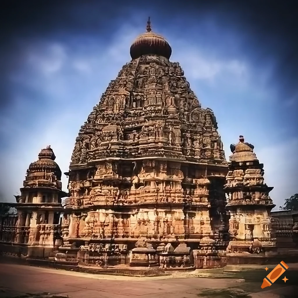 Old indian temple on Craiyon