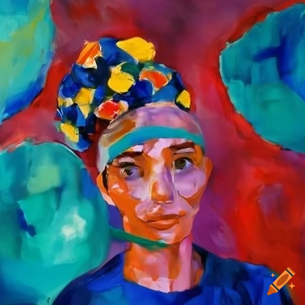 Matisse-inspired abstract painting of operation theatre patients on Craiyon