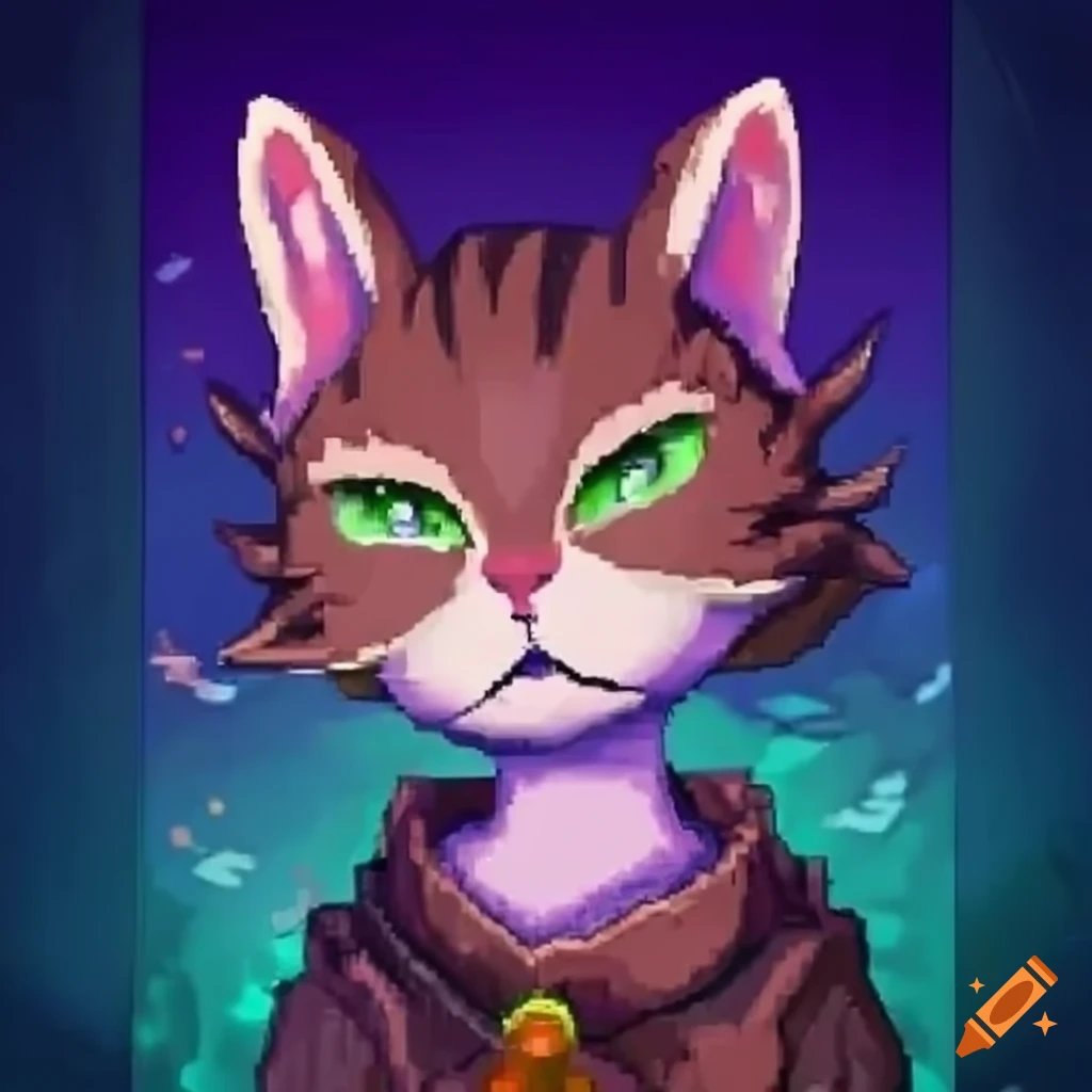 Terraria cat avatar on Craiyon
