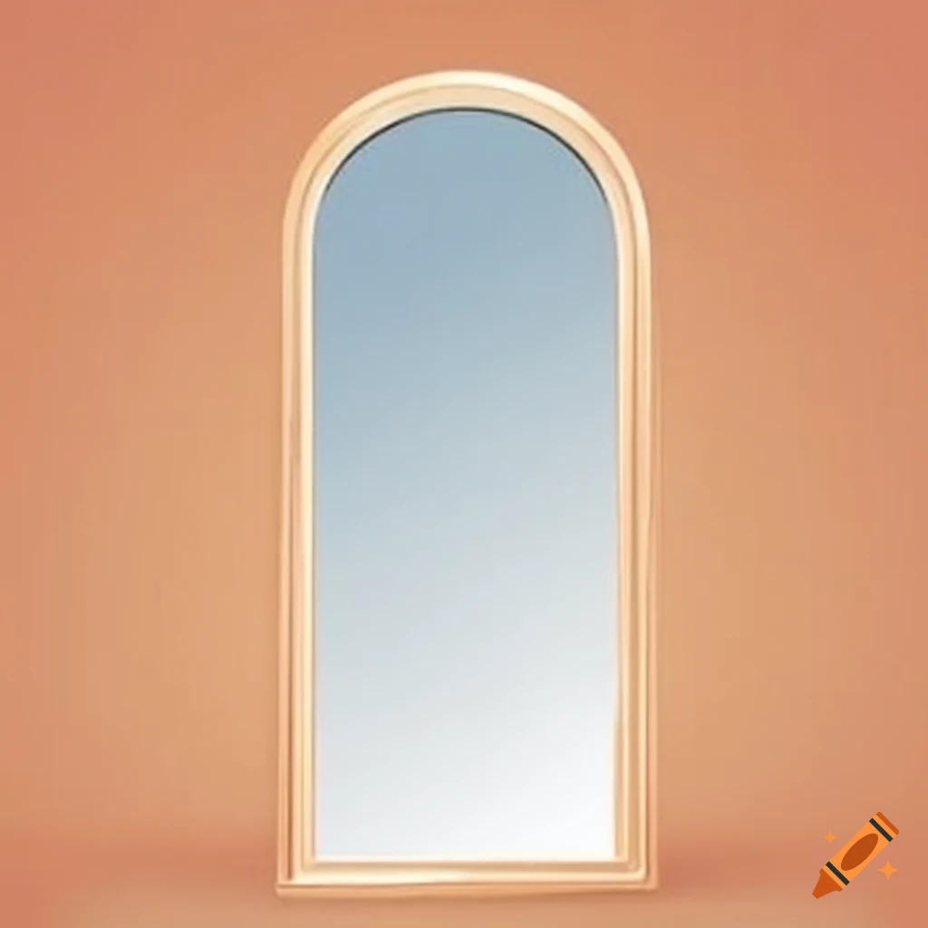 Elegant full-length mirror for checking reflections on Craiyon