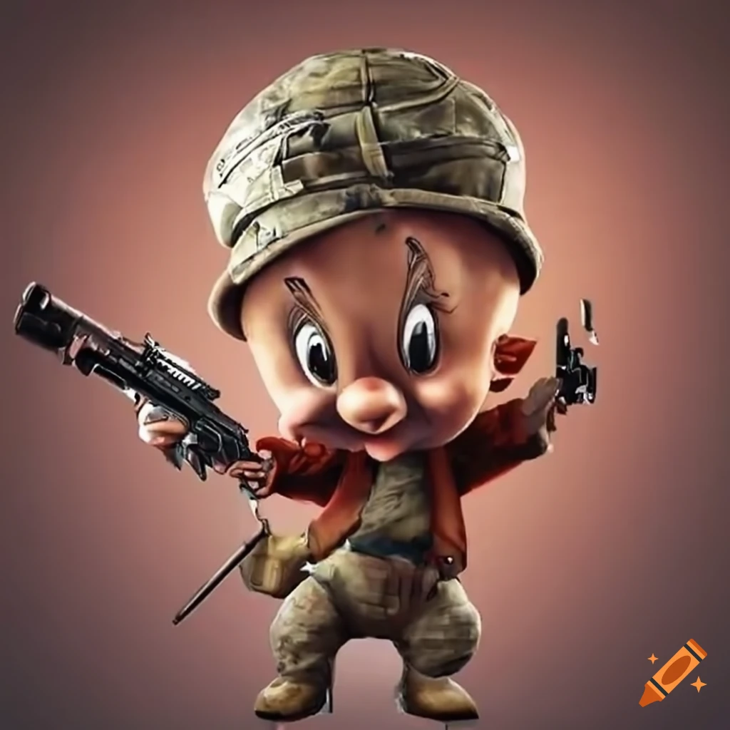 Elmer fudd in call of duty style on Craiyon