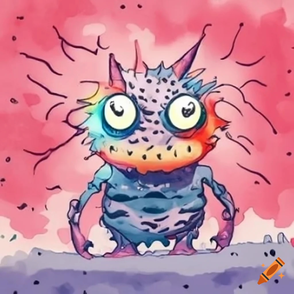 Cute monster in akira toriyama style on Craiyon
