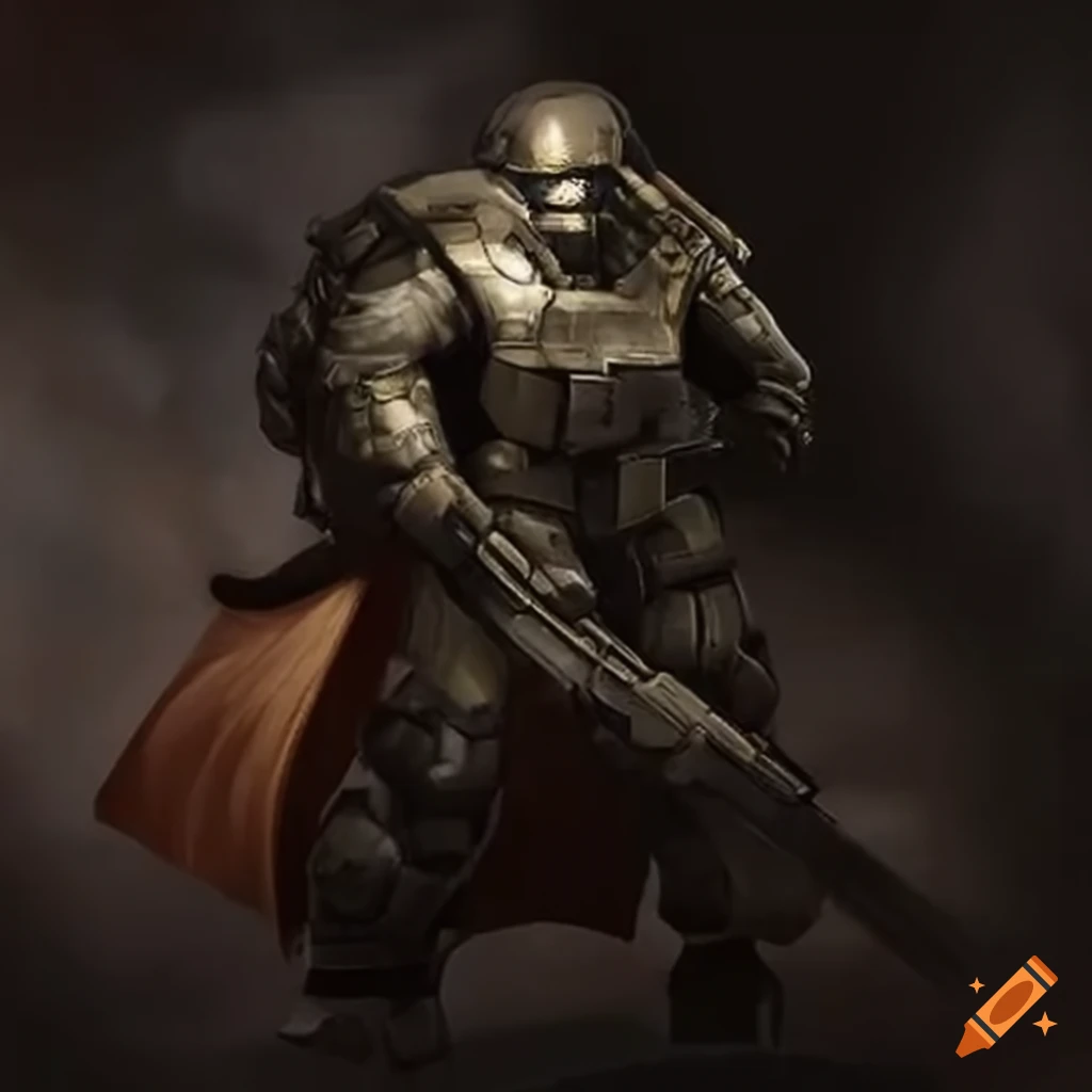 Fearsome human super soldier in bullet-proof armor ready to combat ...