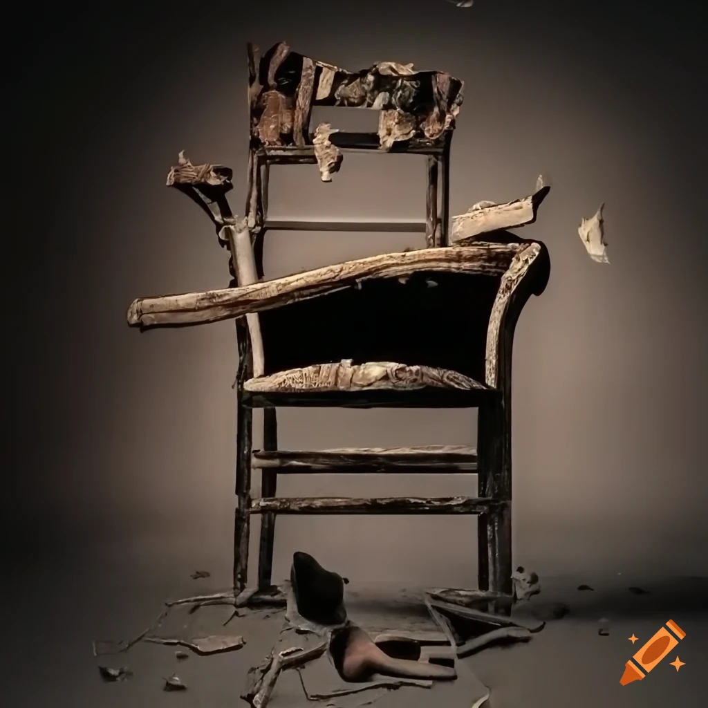 Broken chair on Craiyon