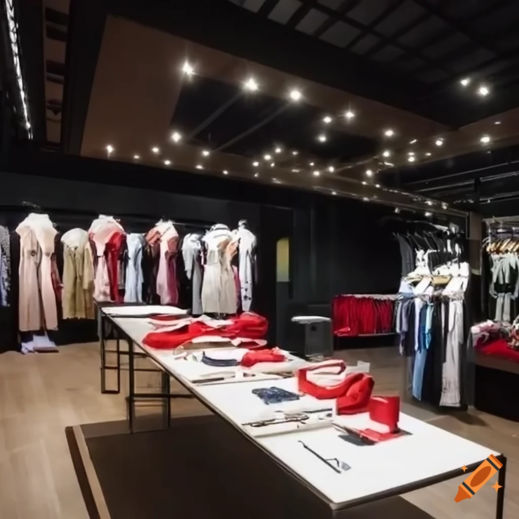 Team building collaboration in retail visual merchandising on Craiyon