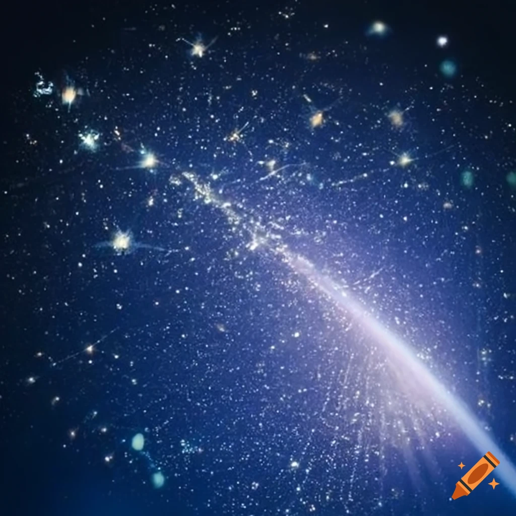 Close-up of stardust particles on Craiyon