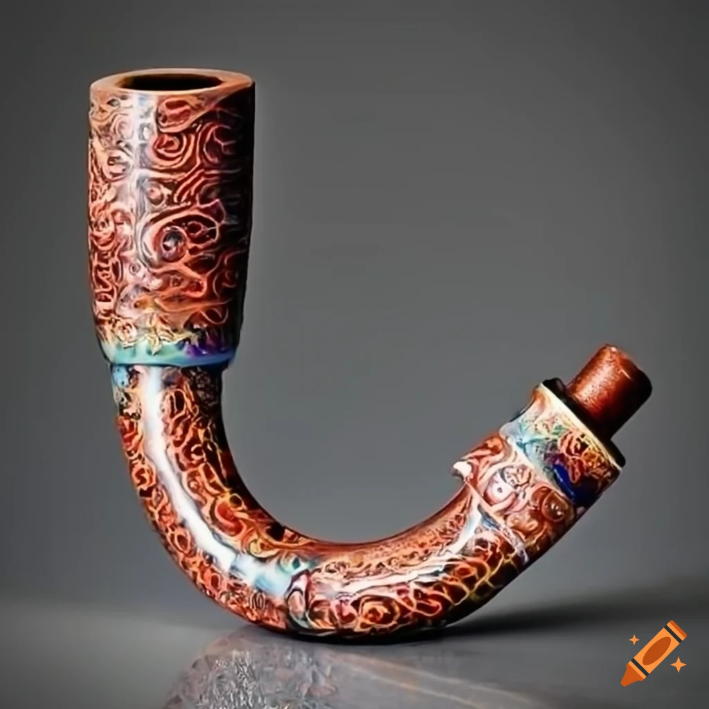 Artistic pipe design on Craiyon