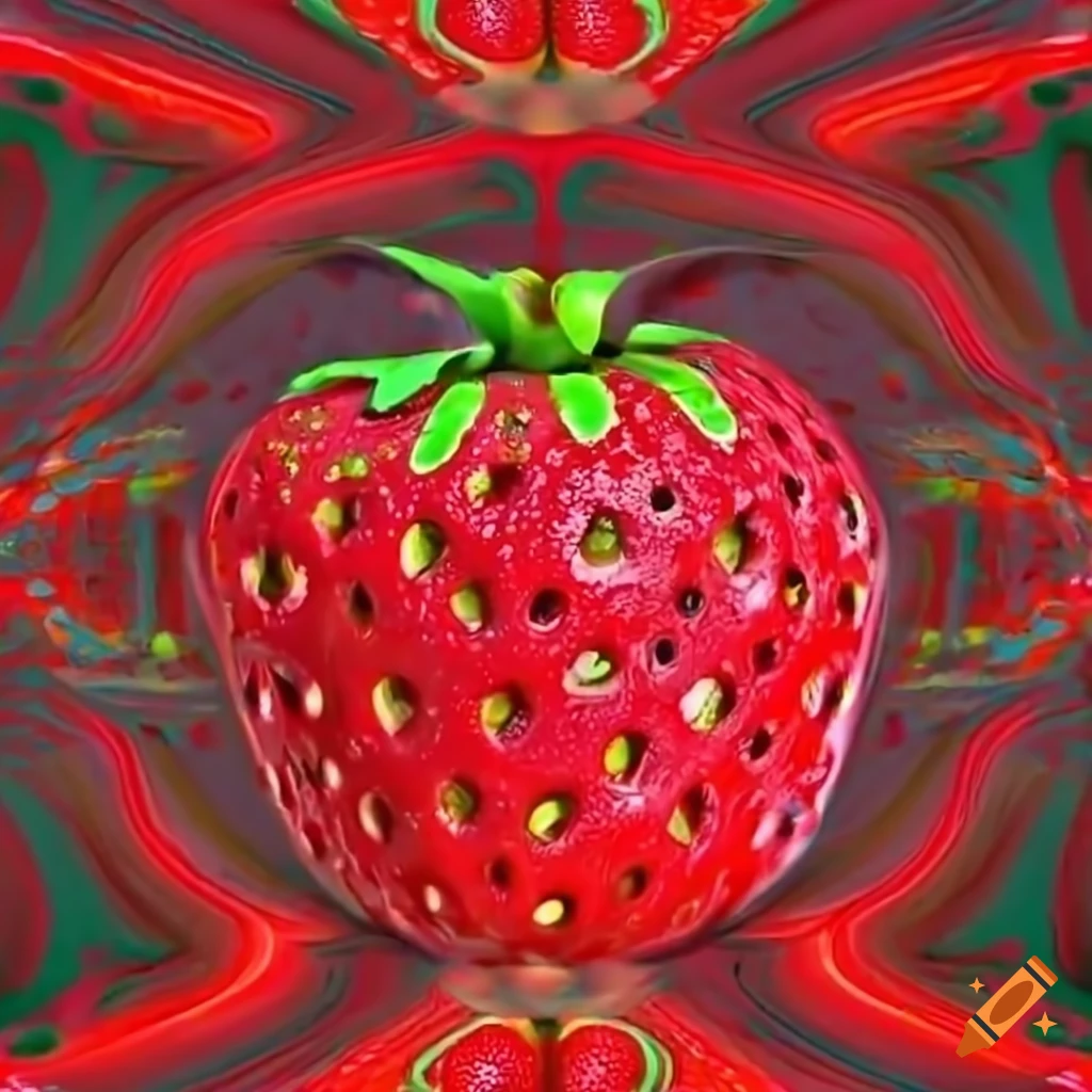 Strawberry spin illusion 3d animation on Craiyon