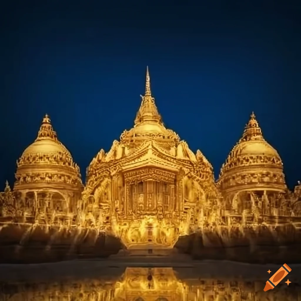 Stunning representation of ancient civilization with intricate golden ...