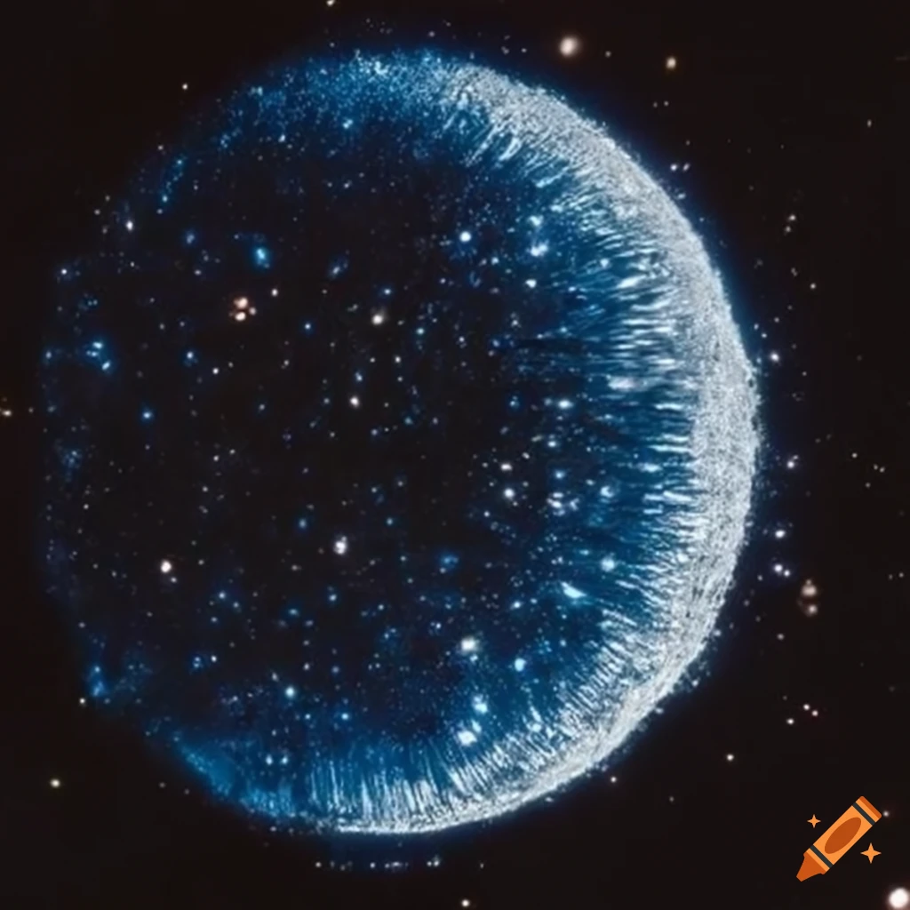 Close-up of stardust particles on Craiyon