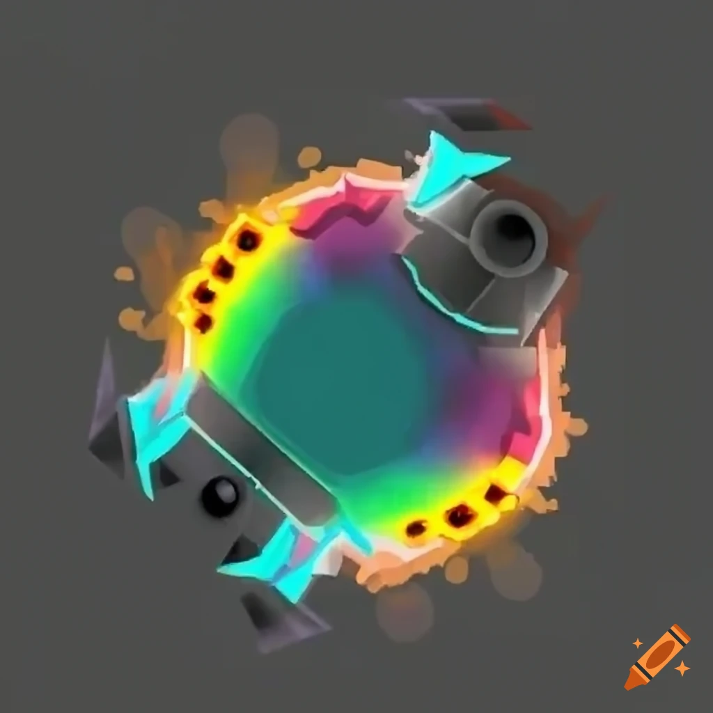 Geometry dash game illustration on Craiyon