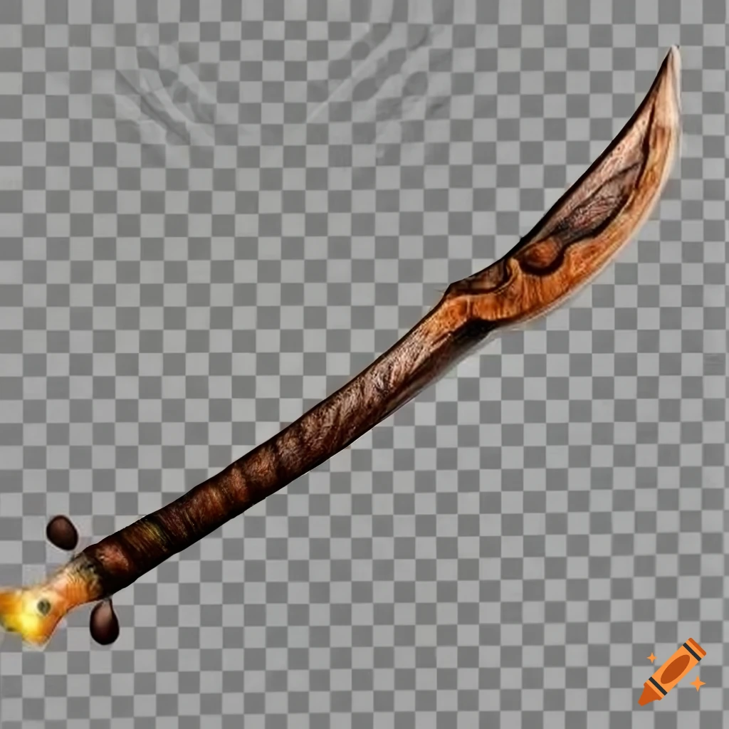 Wooden sword on Craiyon