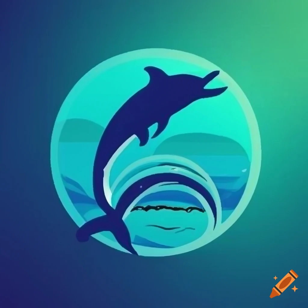 Dolphin logo on Craiyon