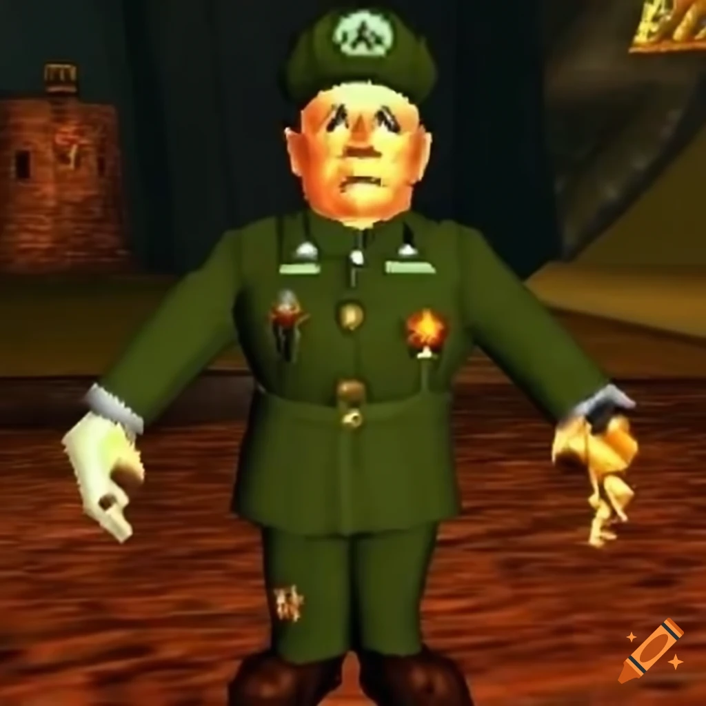 Non-playable enemy in real Super Mario 64 gameplay featuring Benito ...